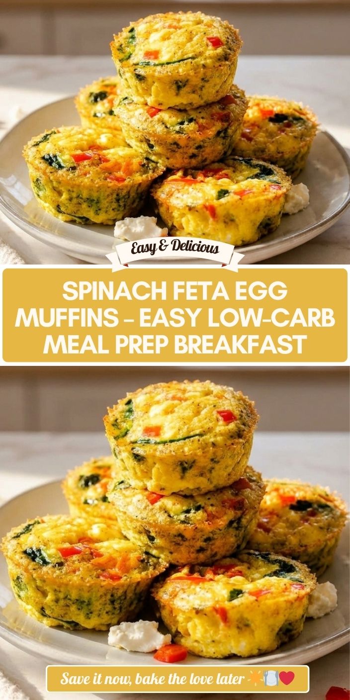 Spinach Feta Egg Muffins – Blessedish