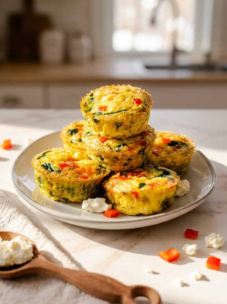 Spinach Feta Egg Muffins – Blessedish