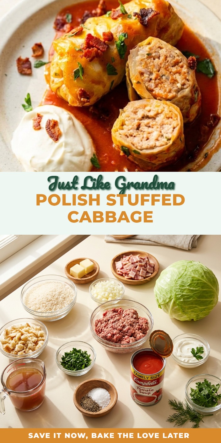 Polish Stuffed Cabbage Rolls (Gołąbki) – Blessedish