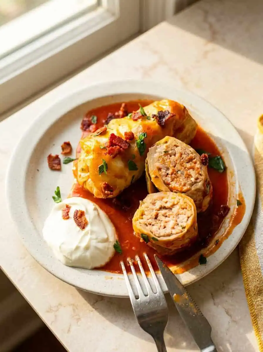 Polish Stuffed Cabbage Rolls (Gołąbki) – Blessedish