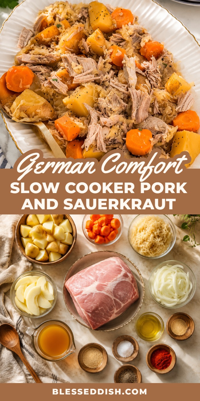 Classic Pork and Sauerkraut in the Slow Cooker – Blessedish